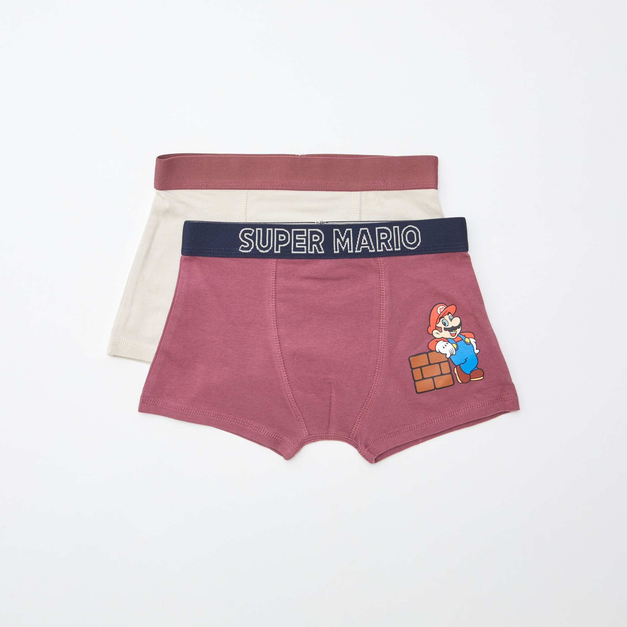 Pack of 2 pairs of Super Mario boxers BLUE – Kiabi KSA