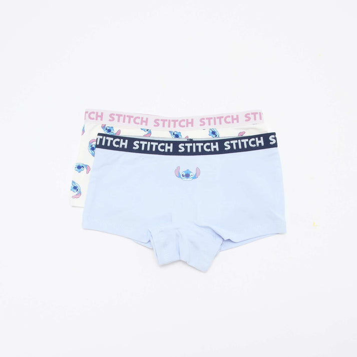 2-Pack 'Stitch' Shorties BLUE – Kiabi KSA