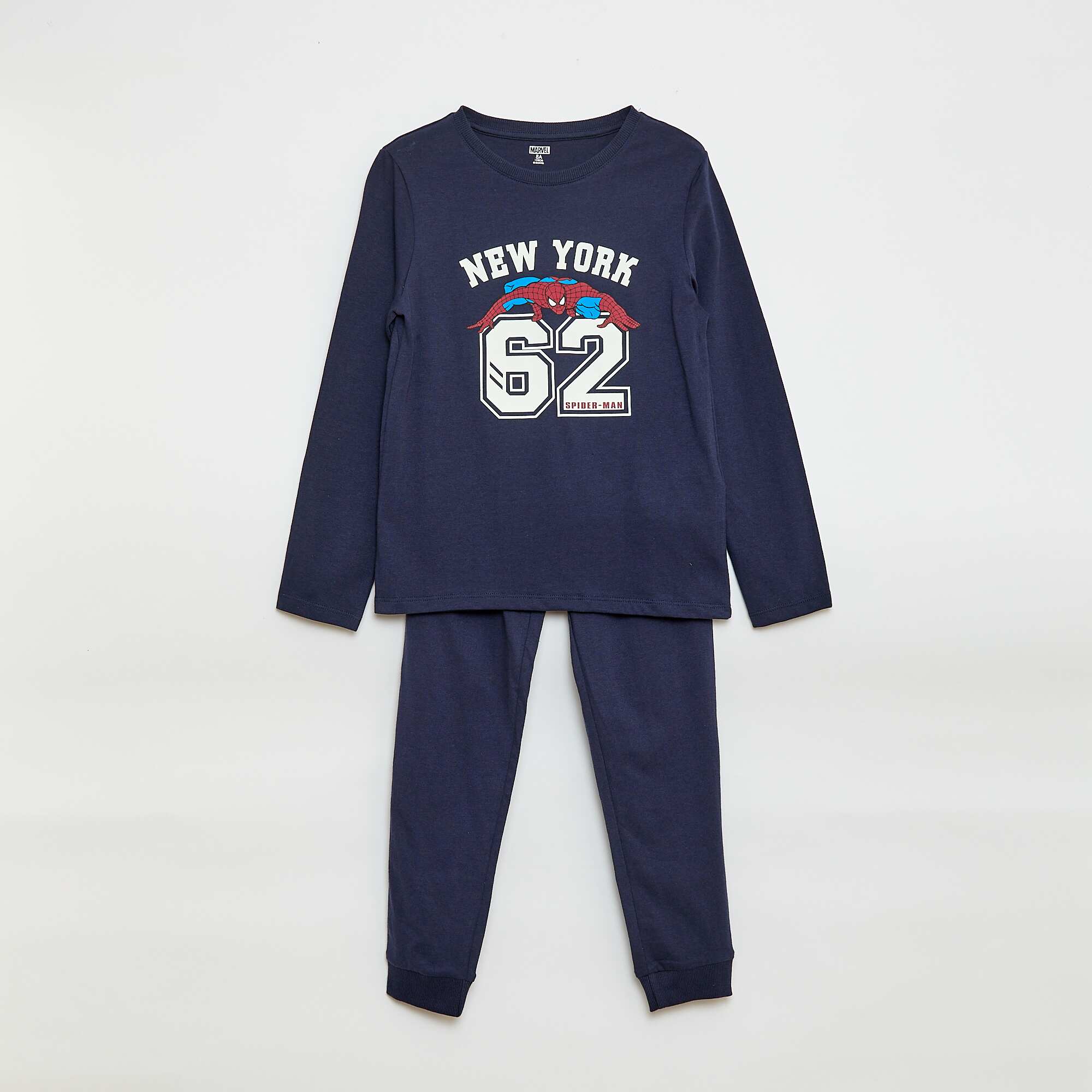 Marvel 'Spider-Man' Long Pajama Set - 2 Piece BLUE – Kiabi KSA