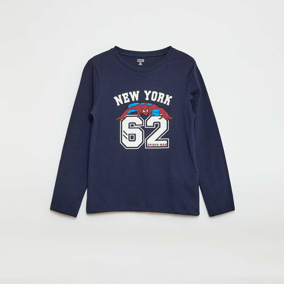 Marvel 'Spider-Man' Long Pajama Set - 2 Piece BLUE – Kiabi KSA