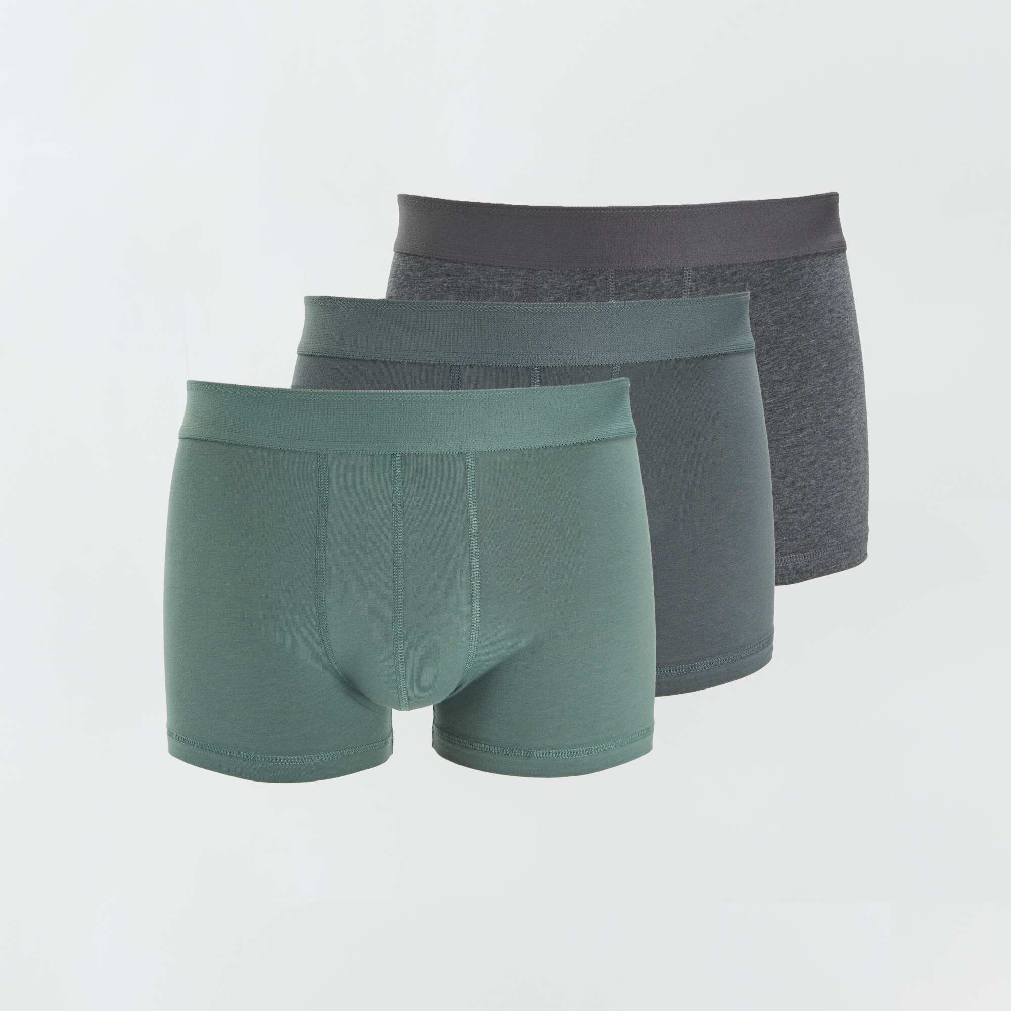 Kiabi | Pack of 3 plain boxers GREEN | Saudi Arabia – Kiabi KSA